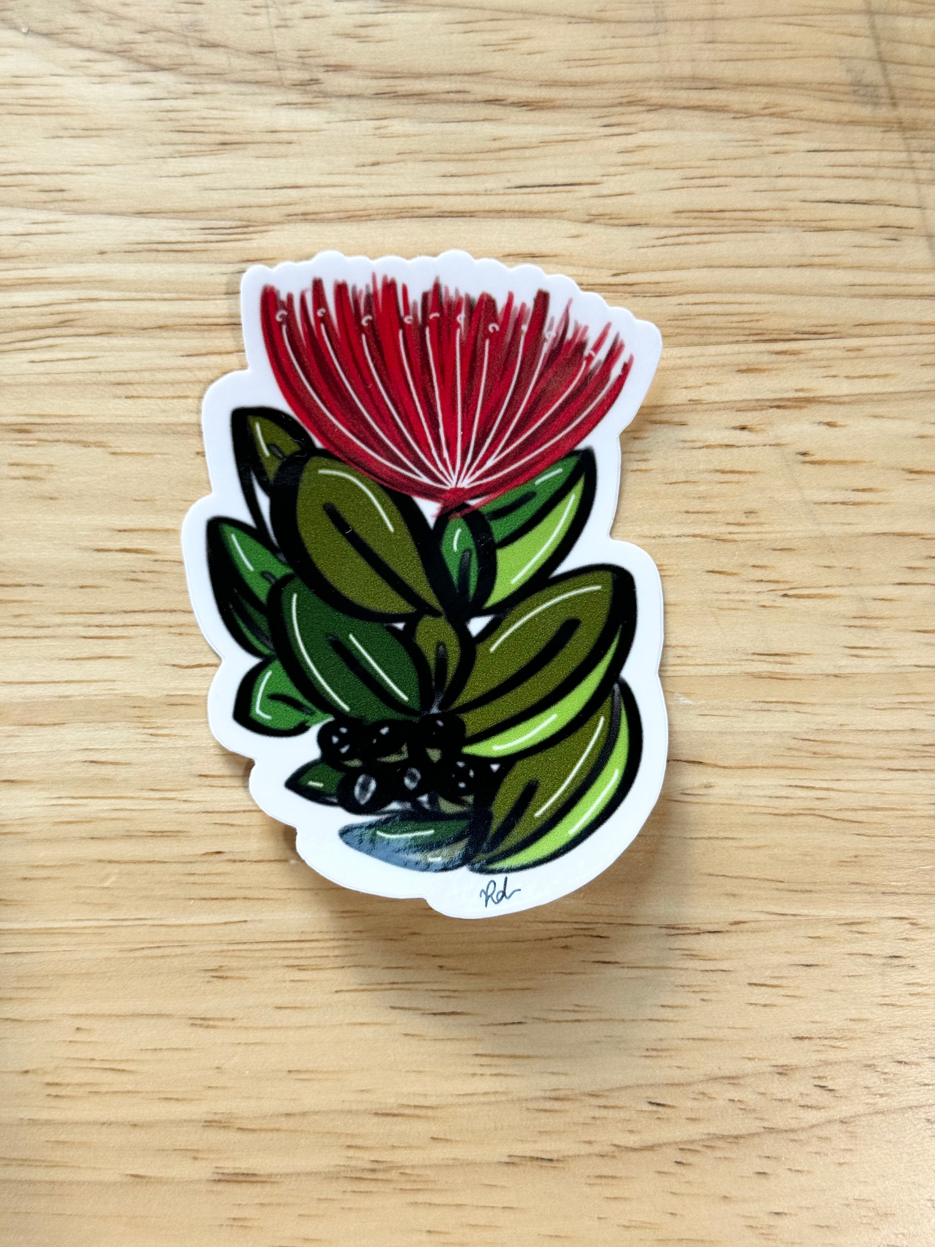 Lehua sticker – Irie and Haze