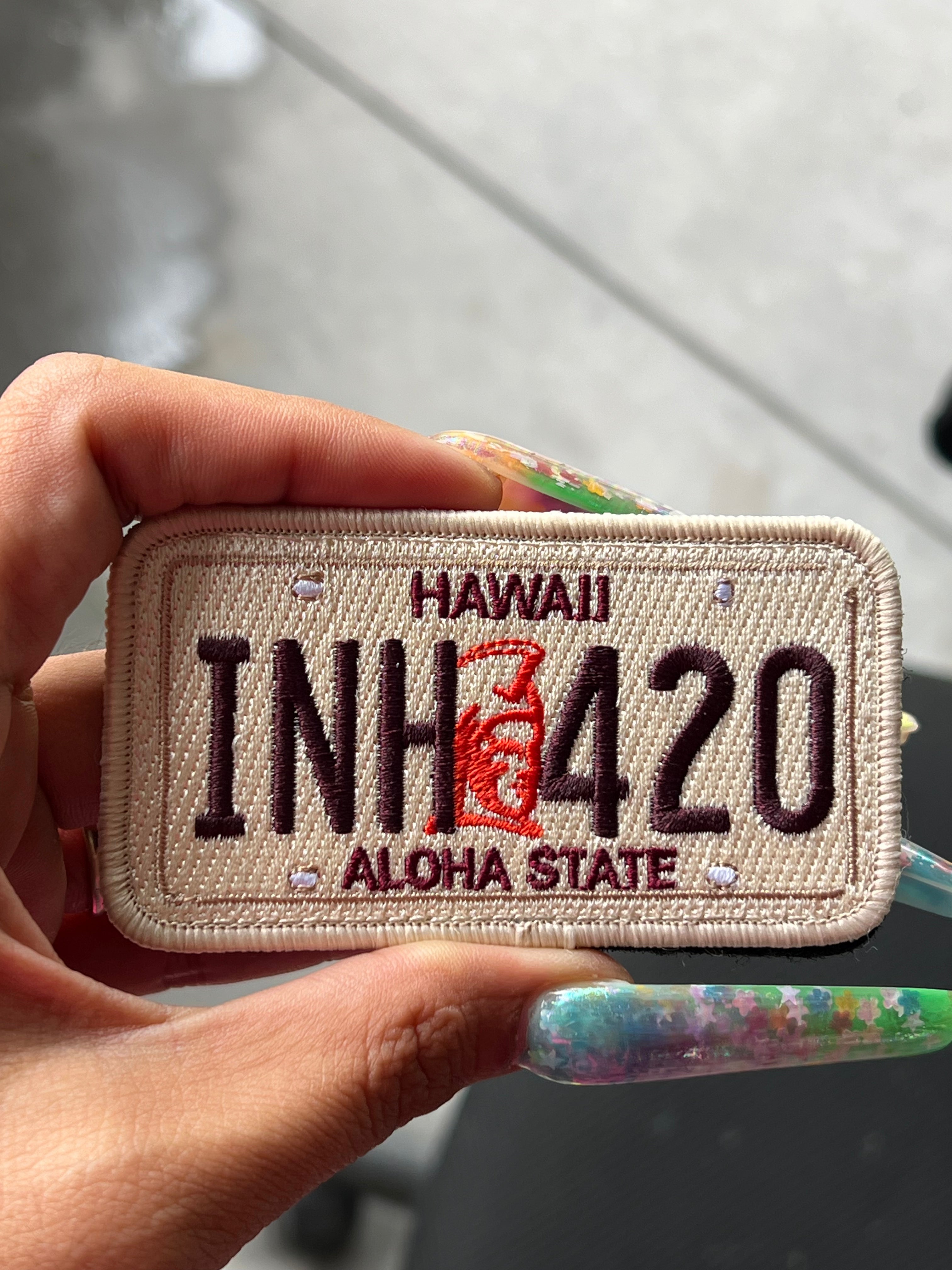 Hawaii Lic Plate Patch – Irie and Haze